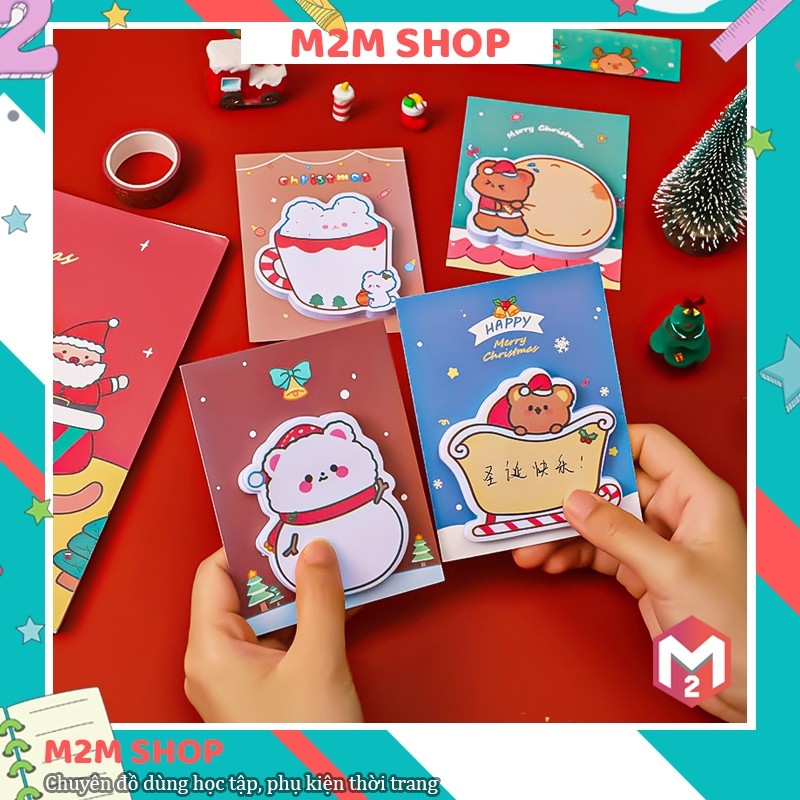 Cute and cute mini Christmas sticky notes (30 sheets) | Shopee Malaysia
