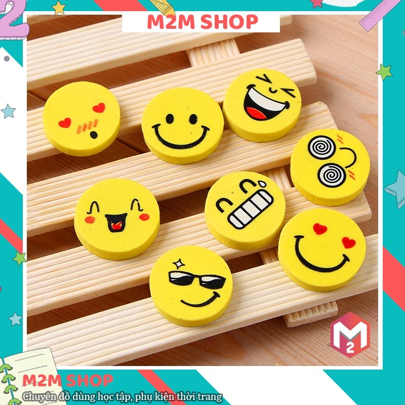 Smiley face eraser, emotional eraser (1 set includes 4 erasers ...