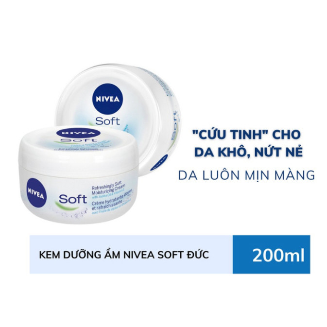Nivea Soft Moisturizing Cream imported from Germany 200ml, Moisturizes ...