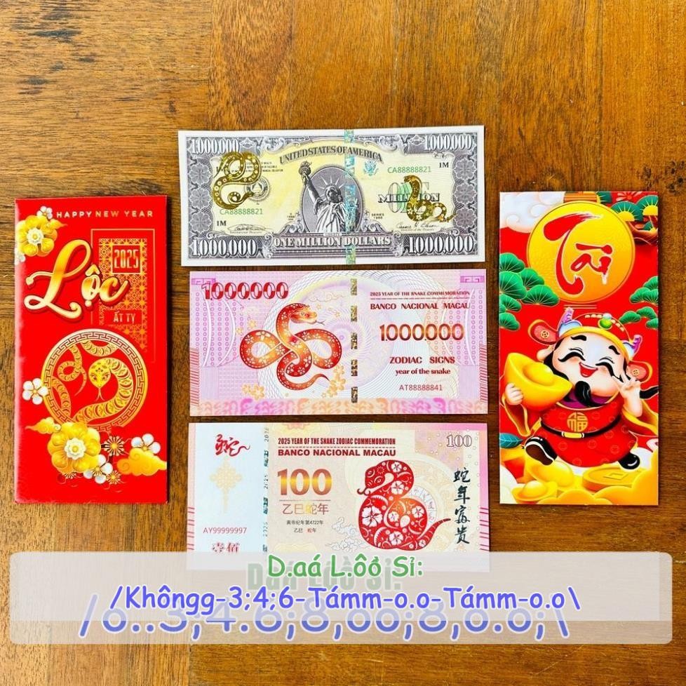 Snake-shaped MONEY lucky money CNY of all kinds for Tet - Unique Tet ...