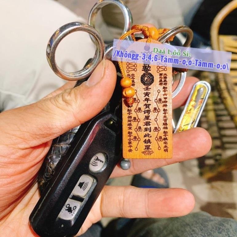 (ORIGINAL Price) Thai Tue Wooden Keychain 2025 Feng Shui, Thai Tue Five ...