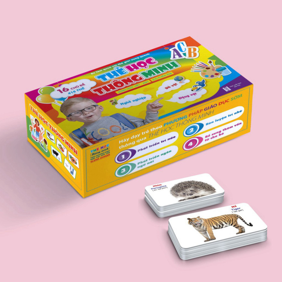 Smart Learning Card Set (416 Bilingual Flashcards with 16 Topics ...