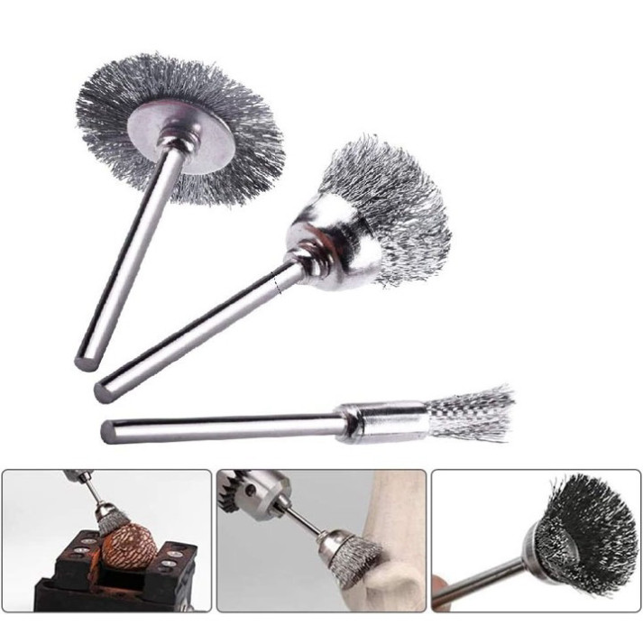 An Set of 3 SFK Rust Brushes T-U I Gold Black Silver Material Lynong ...