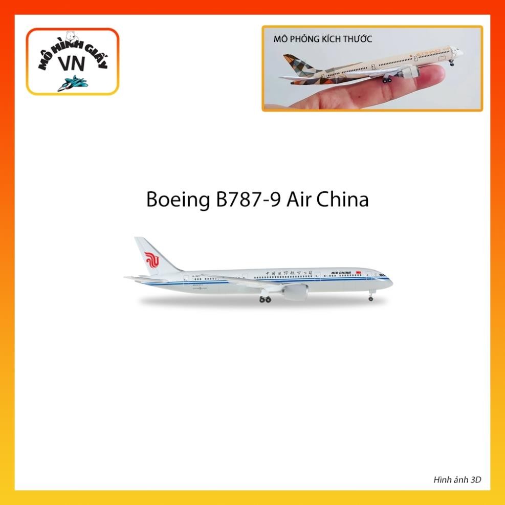 [1:400] Boeing B787-9 Air China Assembly Paper Model - MohinhgiayVN ...