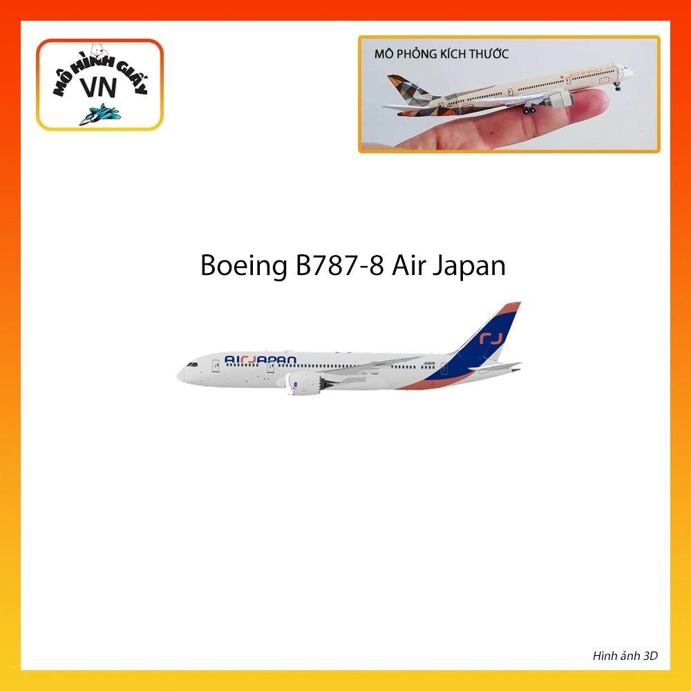 [1:400] Airplane Assembly Paper Model B787-8 Ana - MohinhgiayVN ...