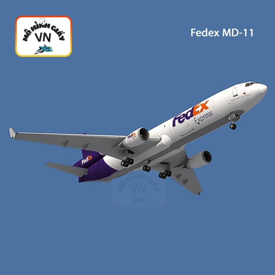 Mcdonnell Douglas MD-11 Fedex Airplane Assembly Paper Model ...