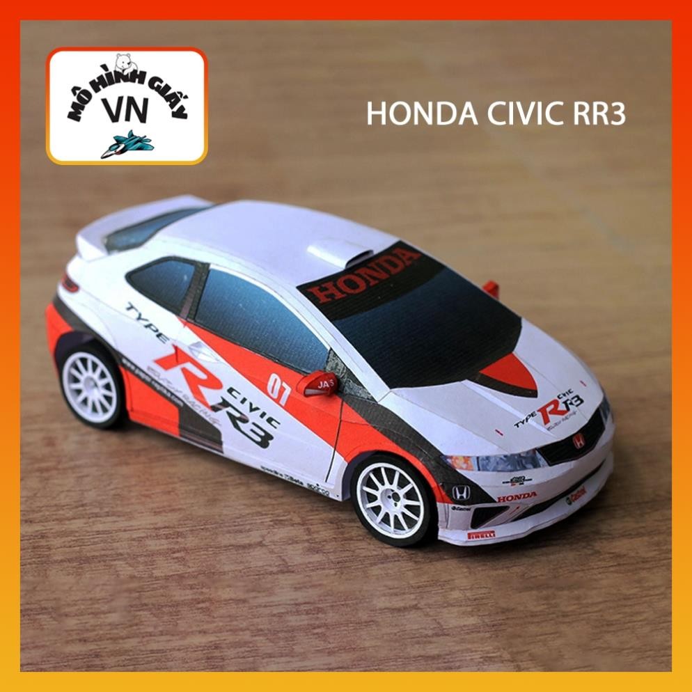 Assembled paper model of Honda Civic RR3 sports car | Shopee Malaysia