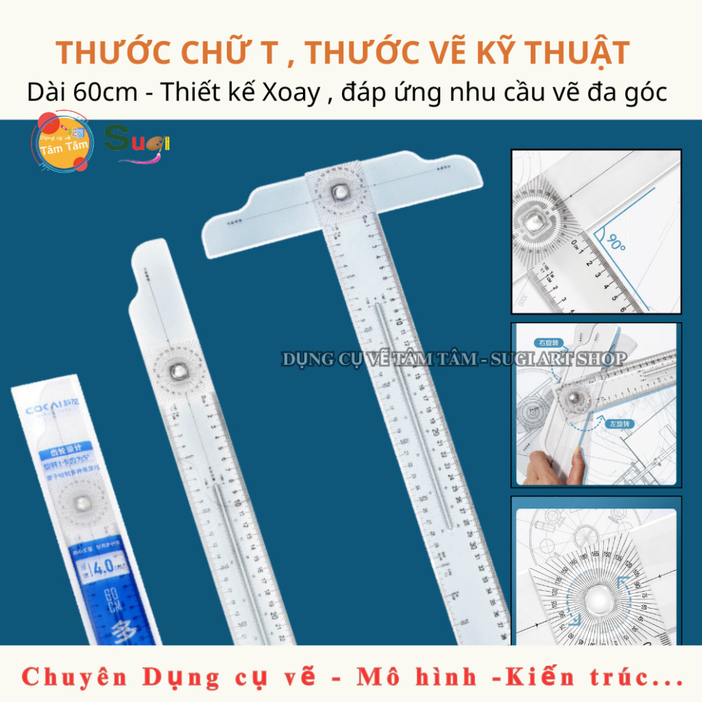 T Ruler, T Ruler, Technical Drawing Ruler, Multi-Purpose Ruler ...
