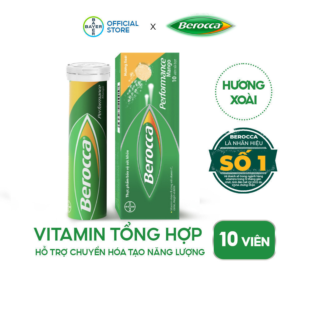 Gift_berocca Performance Vitamin Supplement Effervescent Tablets Box of ...