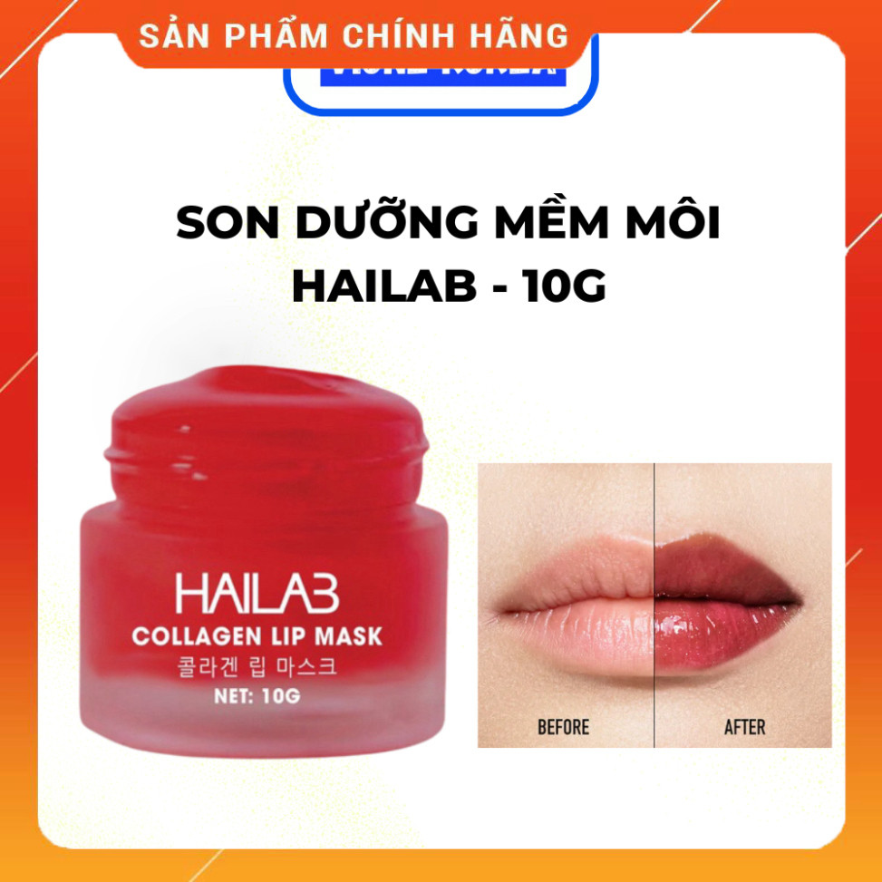 Hailab Korean collagen red pomegranate lip balm 10g helps nourish lips ...