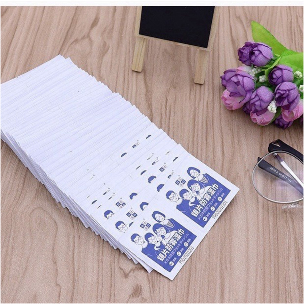 Nano eyeglasses cleaning towels, box of 100 tissues to prevent ...