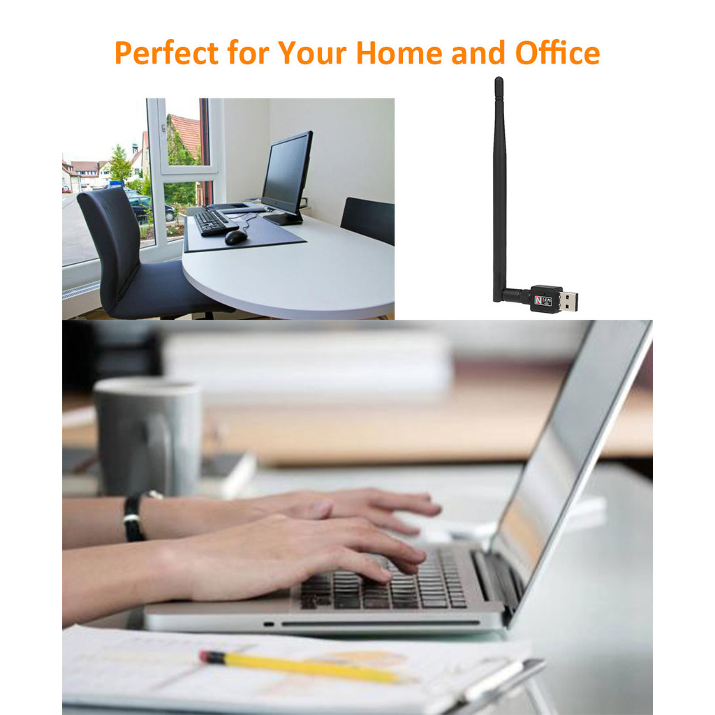 600mbps Wireless USB WiFi Adapter Dongle 2.4GHz Network LAN Card 802 ...