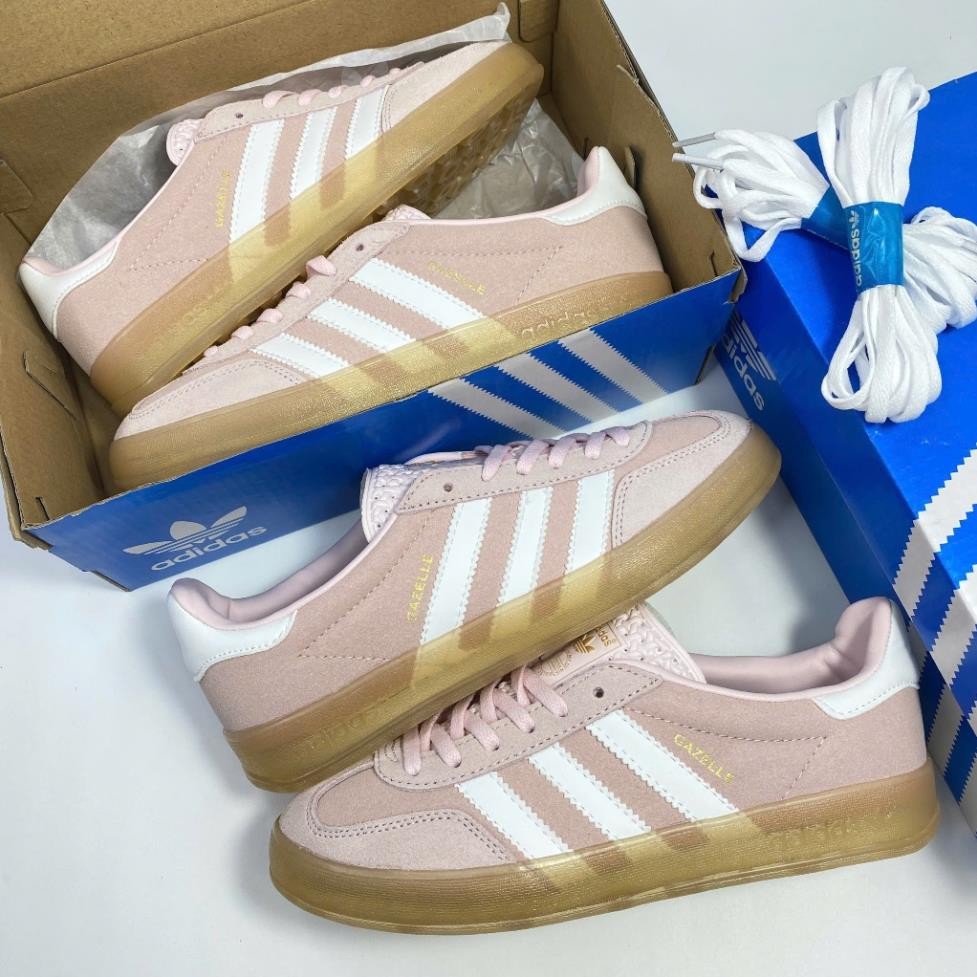 Adidas Gazelle Indoor Sandy Pink Cloud White Gum Shoes IH5484 ...