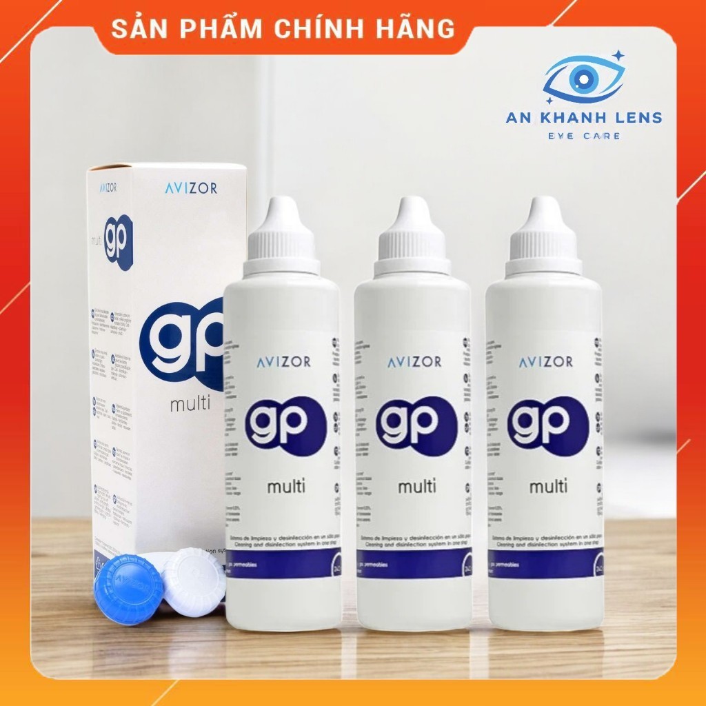 Combo 3 bottles of Avizor GP Multi contact lens soaking water (240ml ...
