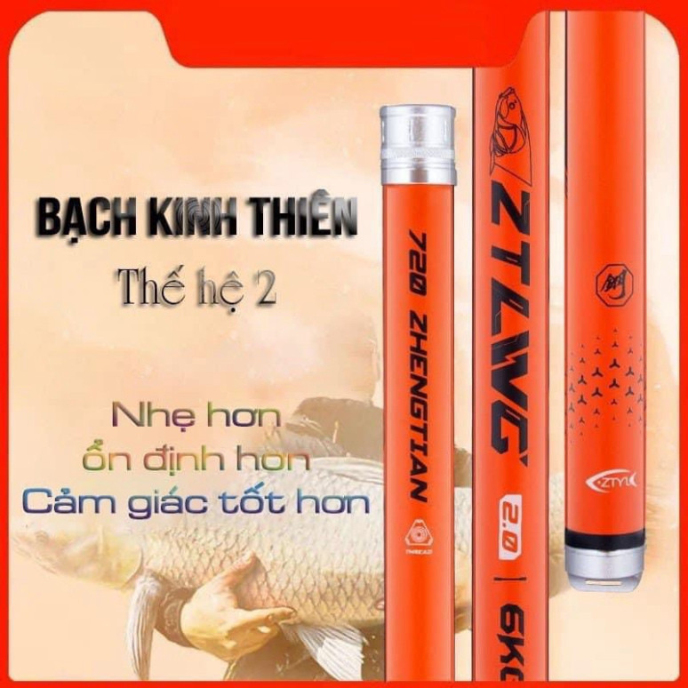 [quality] 2nd generation 6H Bach kinh Thien hand fishing rod (free ...