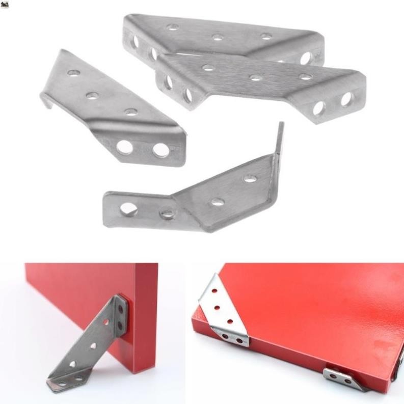 Combo of 10 stainless steel corner brackets, cabinet corner brackets ...