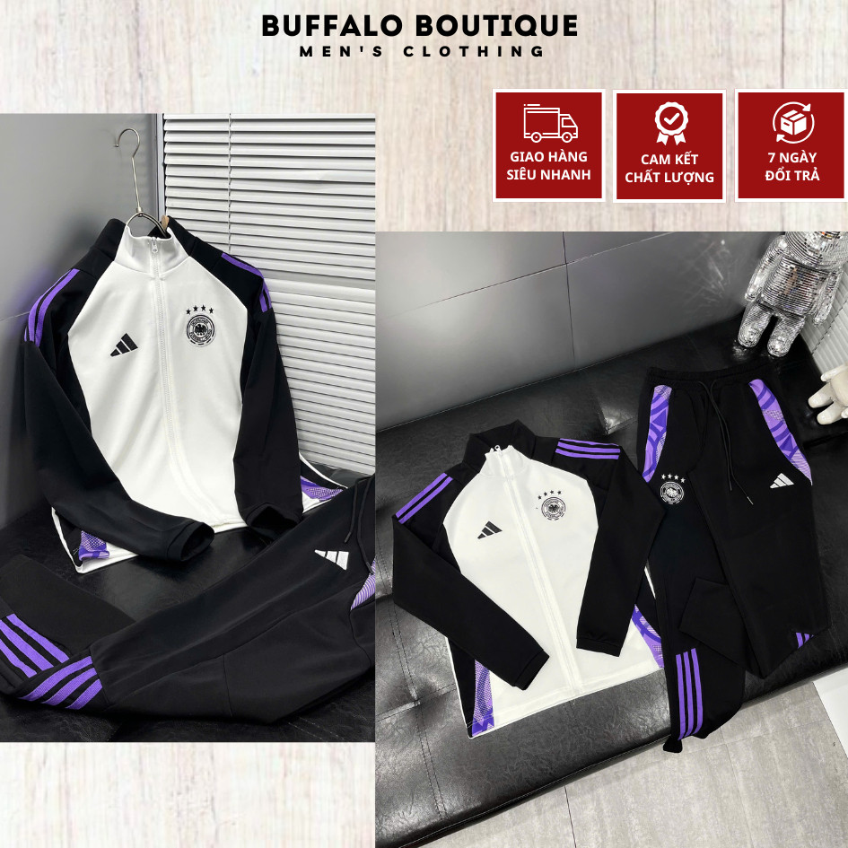 Super Beautiful Purple Mixed German Men's A-Dat Clothing Set - High ...