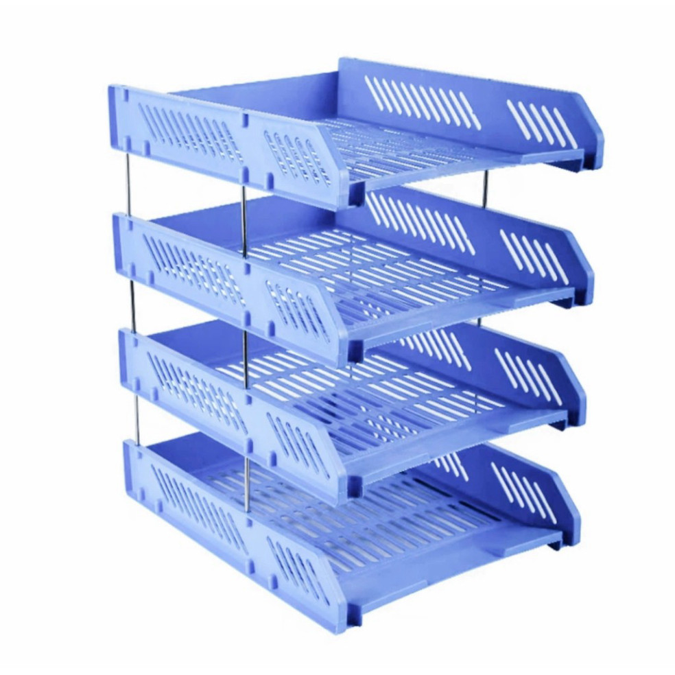 A4 file tray / 4-tier document shelf with Premium A4 paper | Shopee ...