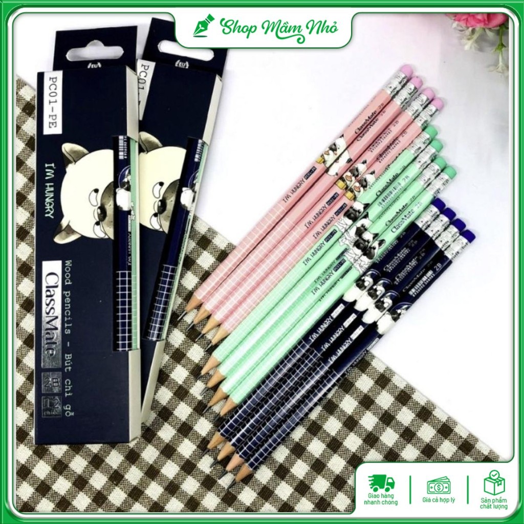 Classmate PC01-PE 2B Pencil, Wooden Pencil for Students | Shopee Malaysia