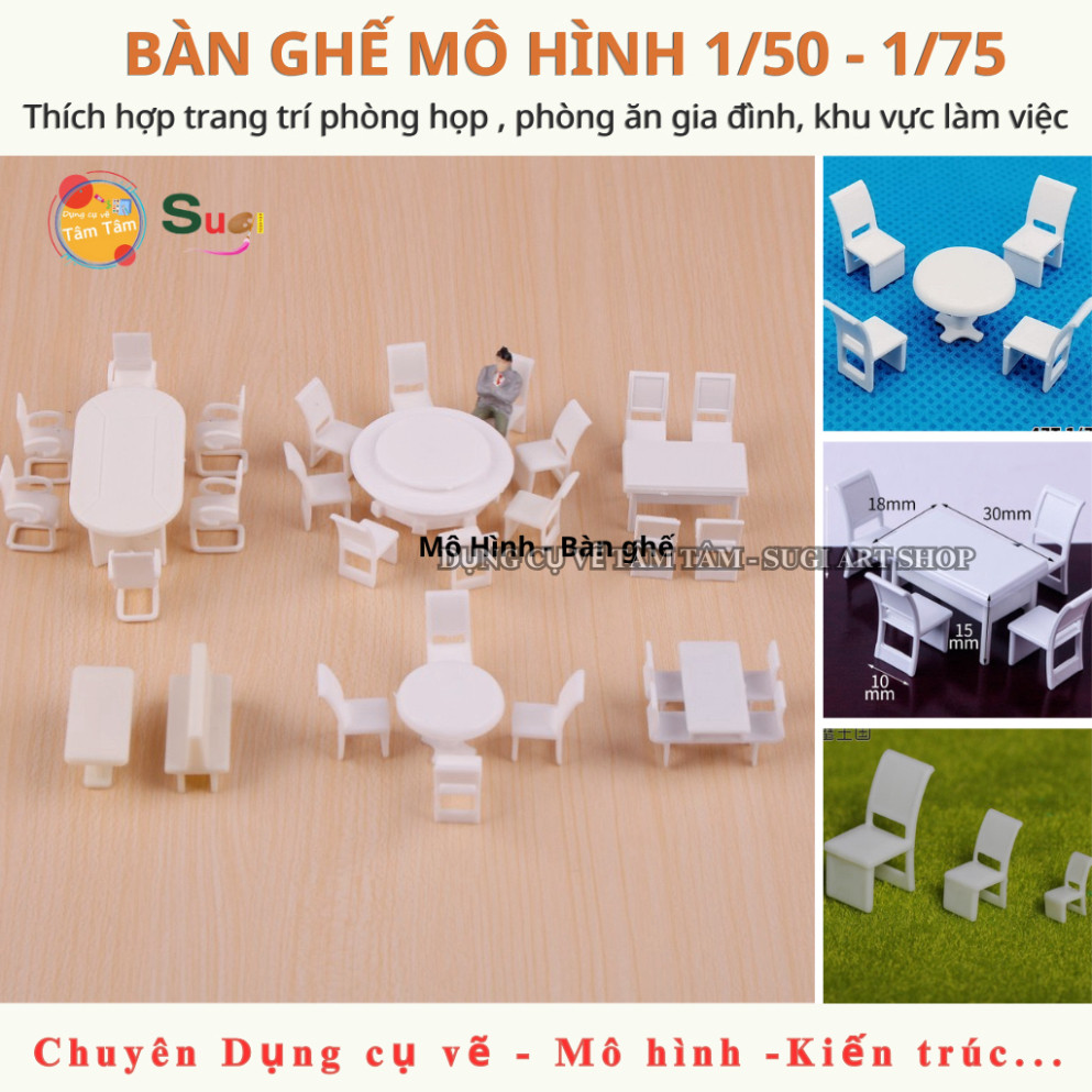 [ Tam Tam ] Table and Chair Model 1/50, 1/75, DIY to decorate meeting ...