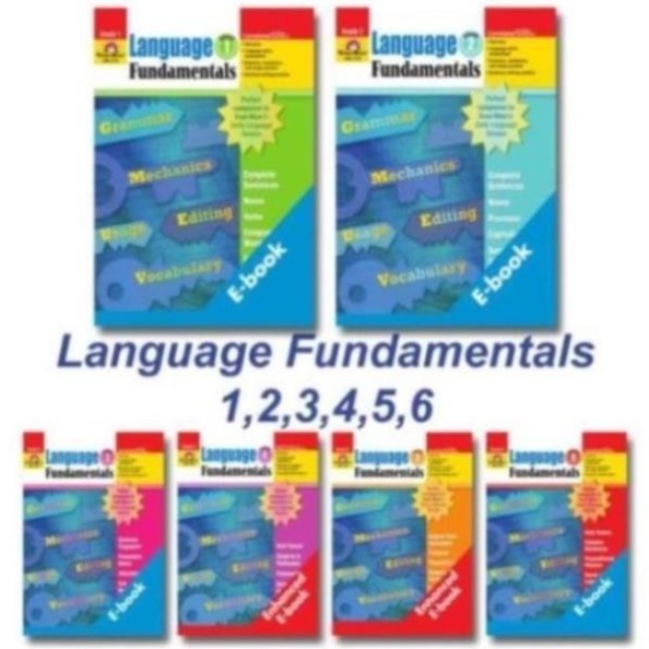 Book - Language Fundamentals - Grades 1,2,3,4,5,6 - nice A4 size copy ...