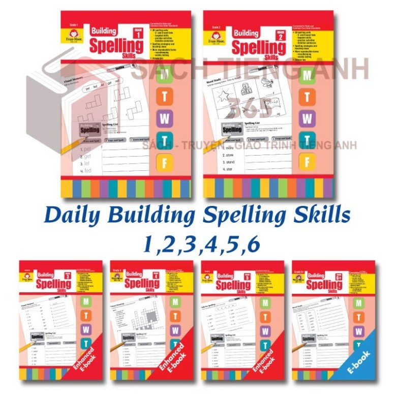Building Spelling Skills Grade 1,2,3,4,5,6 - A4 size print | Shopee ...