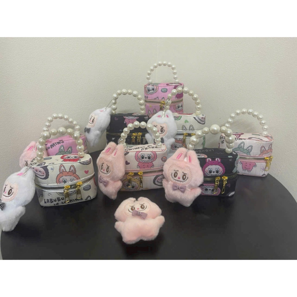 Labuu crossbody bag comes with a labubu bear hook | Shopee Malaysia