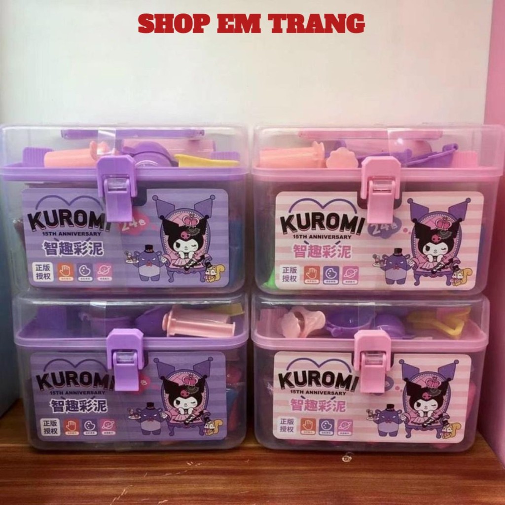 Safe Clay for Children 20 Colors Non-sticky to Hands, Box of Kuromi ...