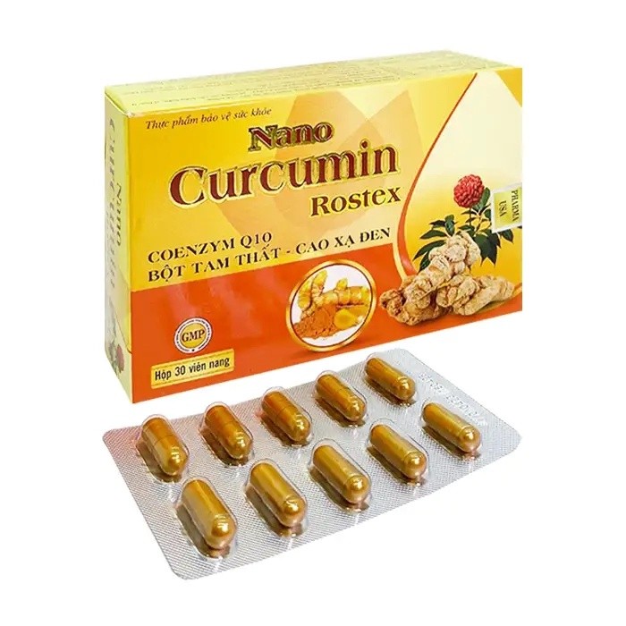 Nano Curcumin Rostex Tam That Xa Den tablets reduce stomach and ...