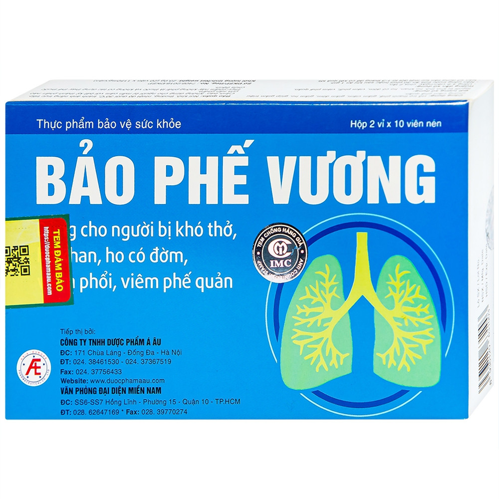 BAO PHU VUONG - Box of 20 tablets - reduces phlegm, reduces cough and ...
