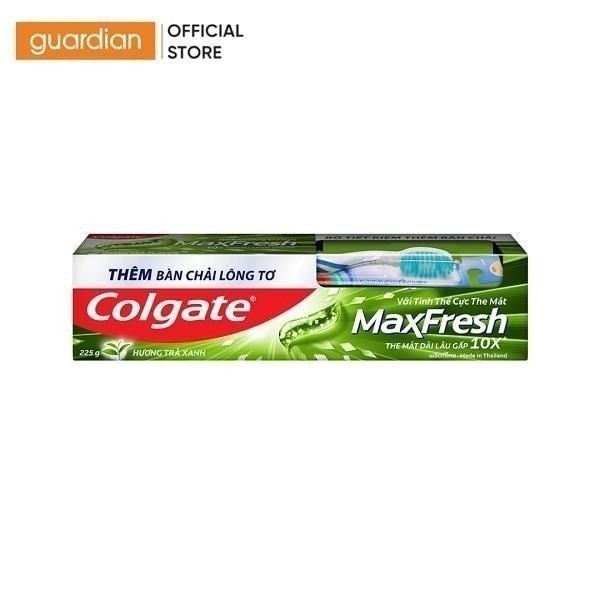Colgate Maxfresh Green Tea Toothpaste 225Gr Free Toothbrush | Shopee ...