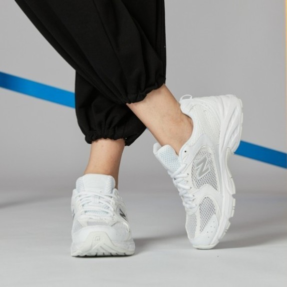 New Balance 530 Runner All White Shoes Full Box, Extremely Soft and ...