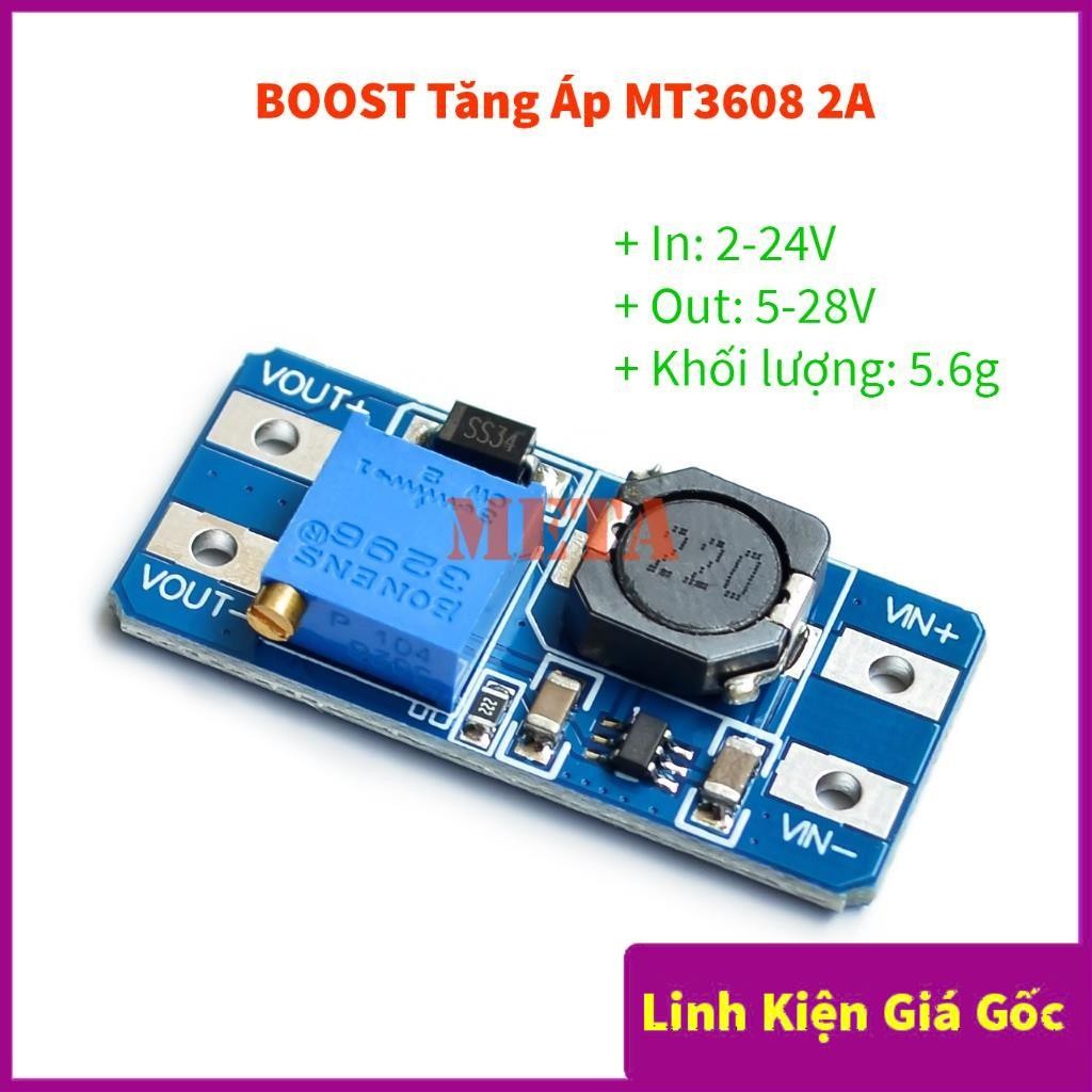 Boost Booster Circuit MT3608 2A DC-DC - Input Voltage 2V-24V Output 5V ...