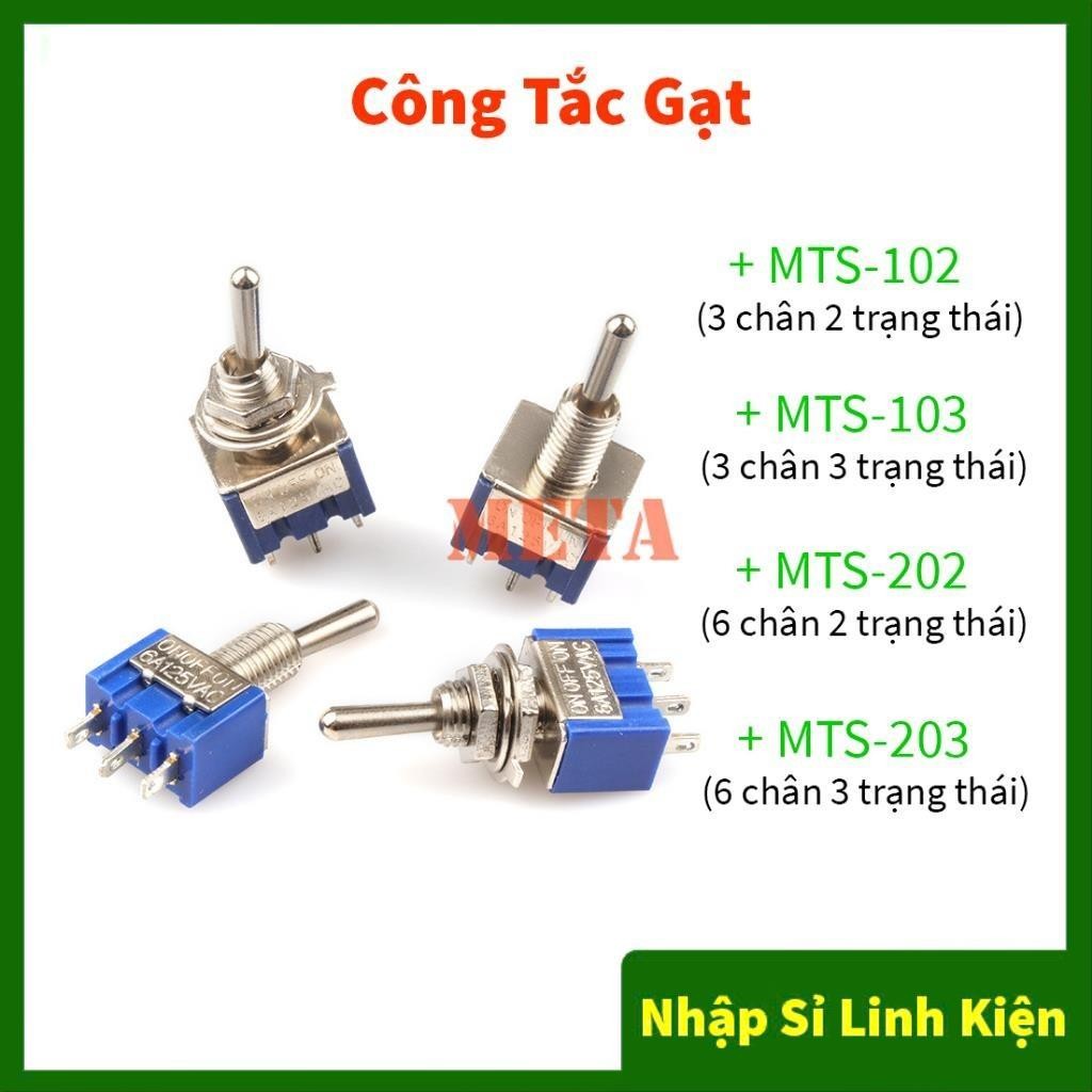 Toggle Switch MTS-102, MTS-103, MTS-202, MTS-203 2 pins/3 pins (2 ...