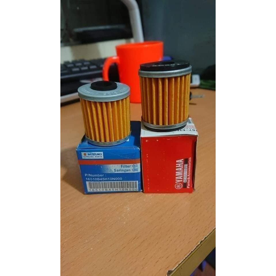 Genuine YAMAHA OIL FILTER - SUZUKI OIL FILTER LARGE AND SMALL | Shopee ...