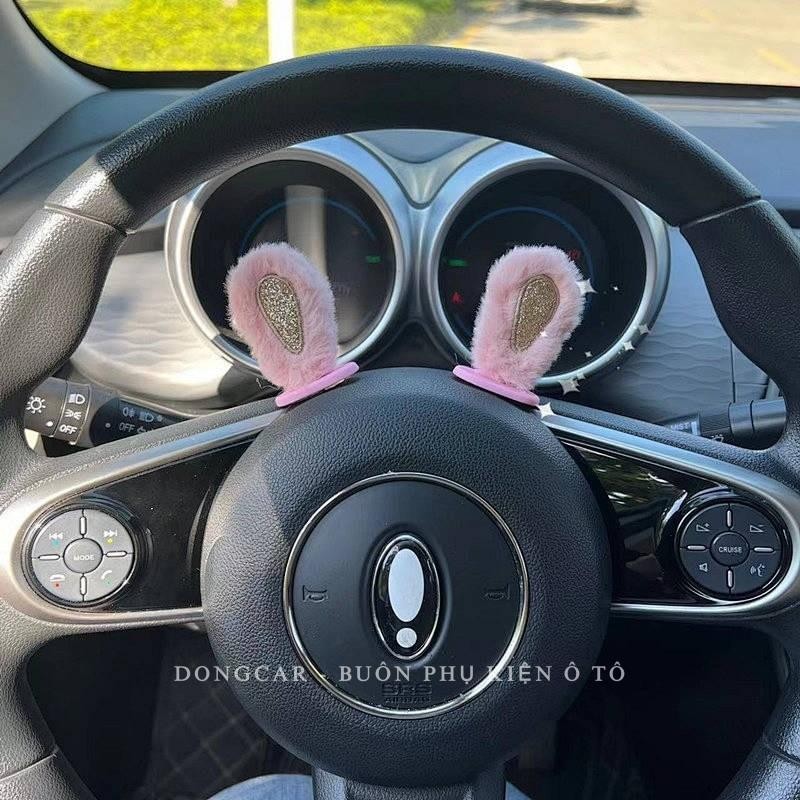 Super cute cat ears and rabbit ears decorate the steering wheel to ...