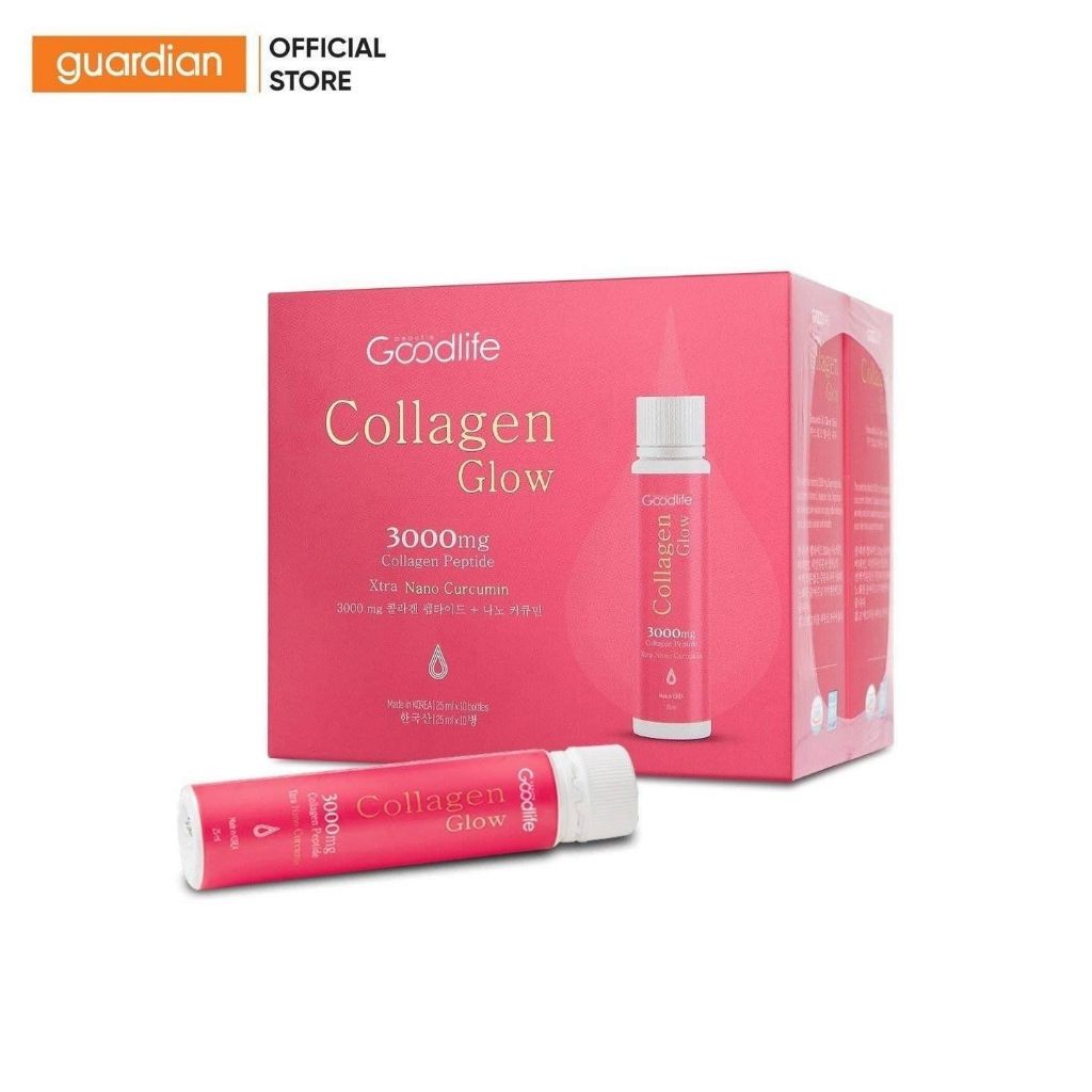 [Combo 1+1] GOODLIFE Collagen Glow Supplement Drink 3000Mg 10 Bottles x ...