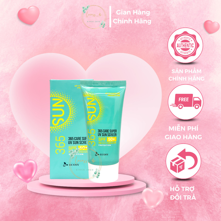 Ecosy 365 Sunscreen SPF50+/PA+++ Moisturizing, Tone Lifting, Soothing ...