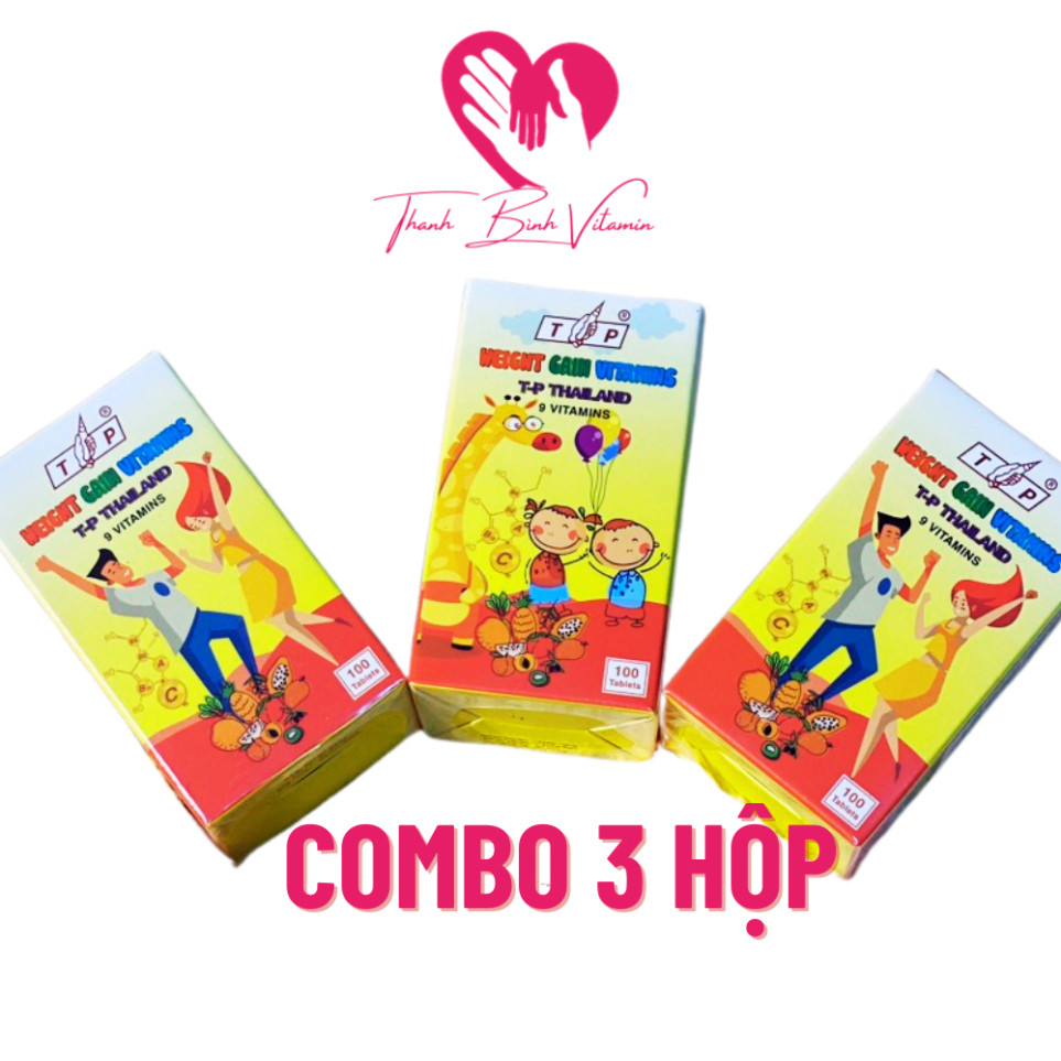 [Combo Of 3 Boxes] Weight Gain Thailand Genuine Vitamin TP 100 Tablets ...