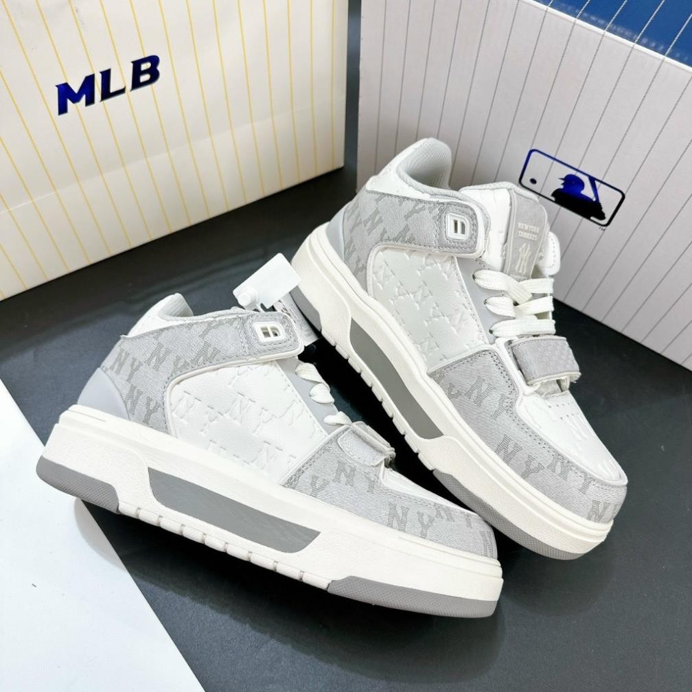 Mlb chunky liner mid classic monogram new york yankees 'gray' shoes ...