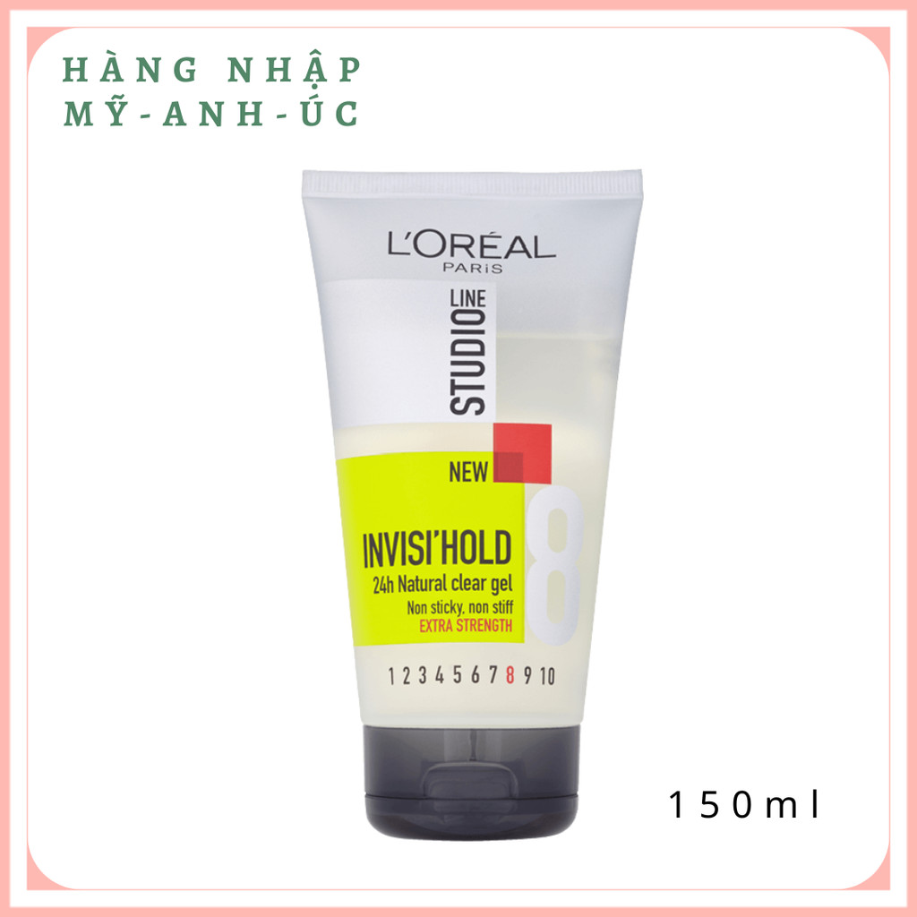 LOREAL STUDIO LINE INVISI FIX 24H clear & clean gel 8 150 mL | Shopee ...