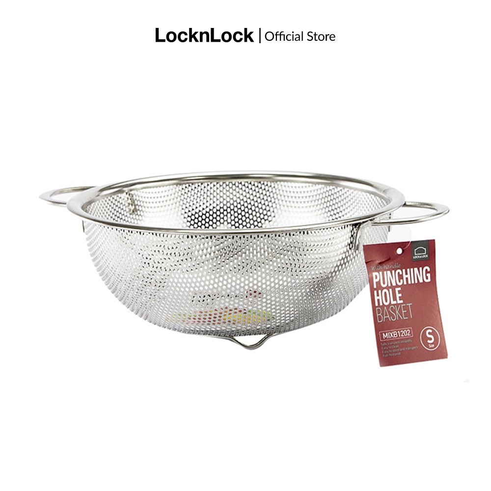 Stainless steel punching hole basket 20 cm with handle MIXB1202 ...