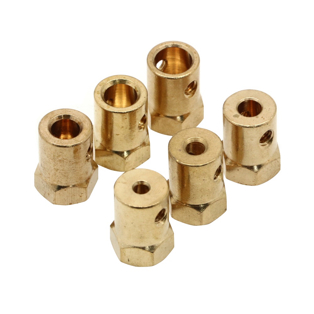 4pcs/lot Hexagon Coupling 12mm Tire Connector Coupling 2mm/3mm/4mm/5mm ...