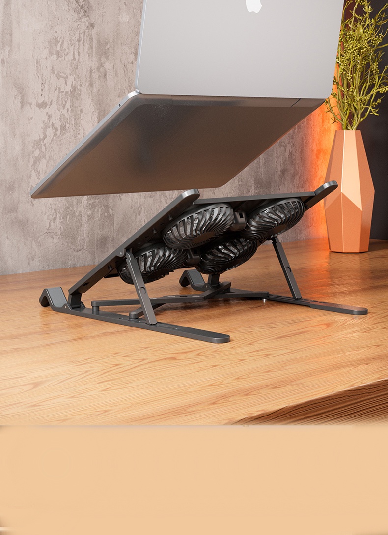 [FAST] Macbook laptop Shelf, Quality Cooling Shelf with USB LED Fan ...