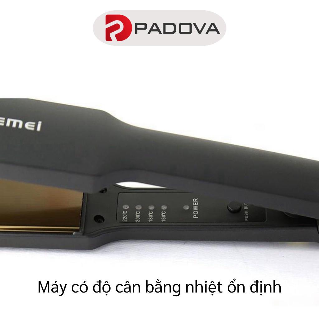 PADOVA 7647 3-in-1 Hair Straightener and Styler with 4 Heat Adjustment ...