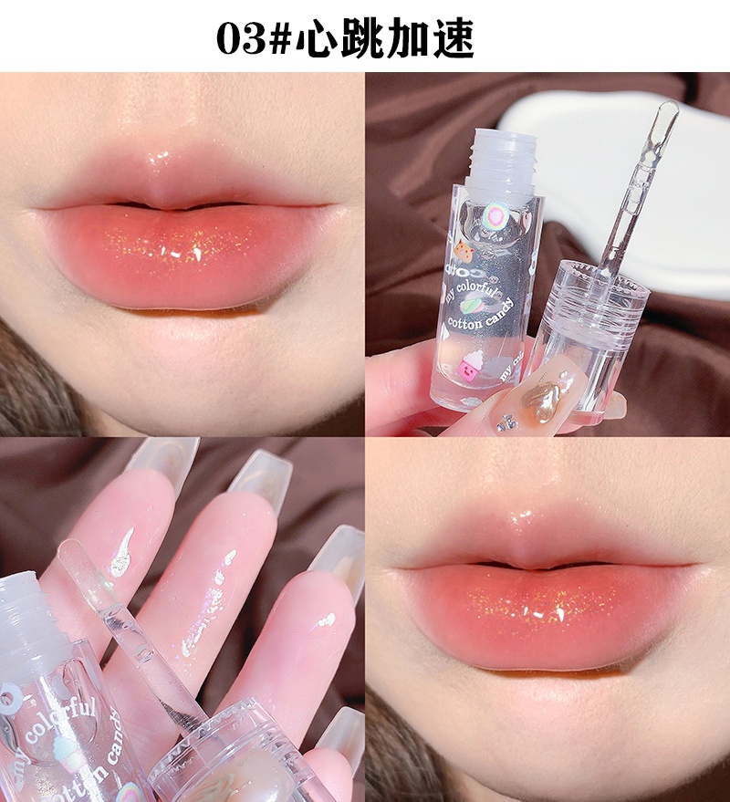 Cappuvini Mirror Water Lip Gloss Lip Glaze Transparent Glass Lip Oil Waterproof Lasting Liquid ...