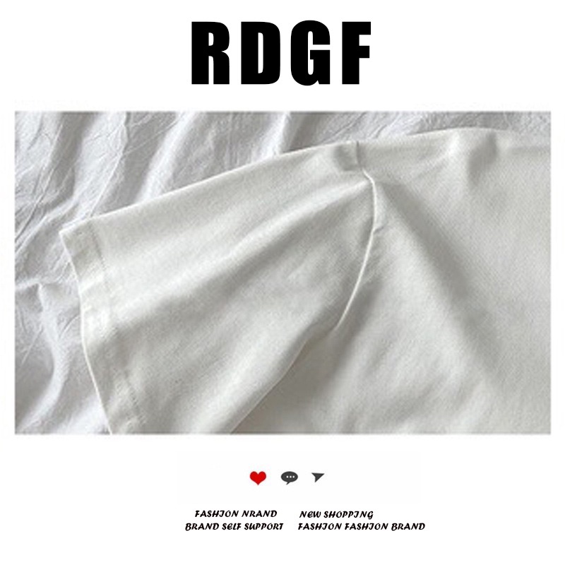 RDGF Black American vintage short sleeve T-shirt women summer 2023 new ...