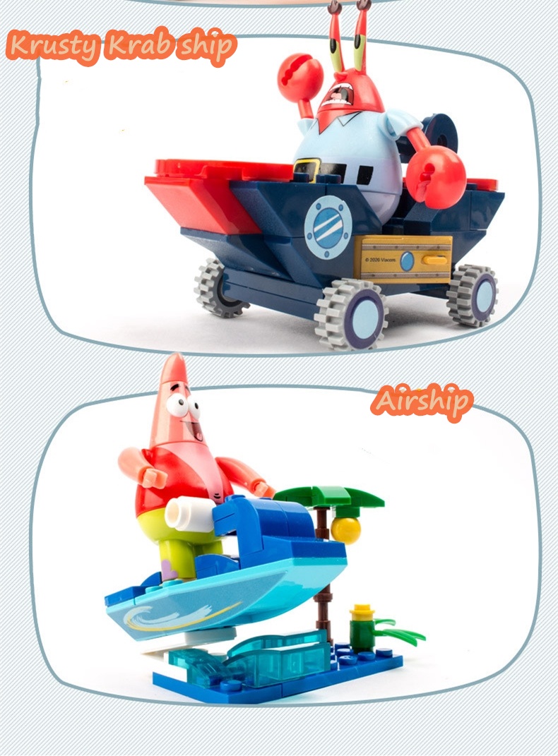 SpongeBob Squarepants nickelodeon Bikini Bottom Explore Building Blocks ...