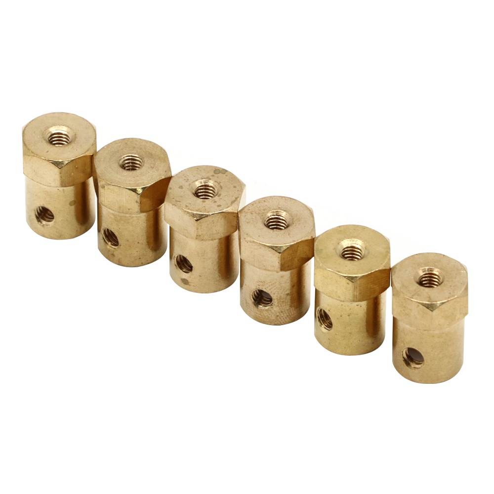 4pcs/lot Hexagon Coupling 12mm Tire Connector Coupling 2mm/3mm/4mm/5mm ...