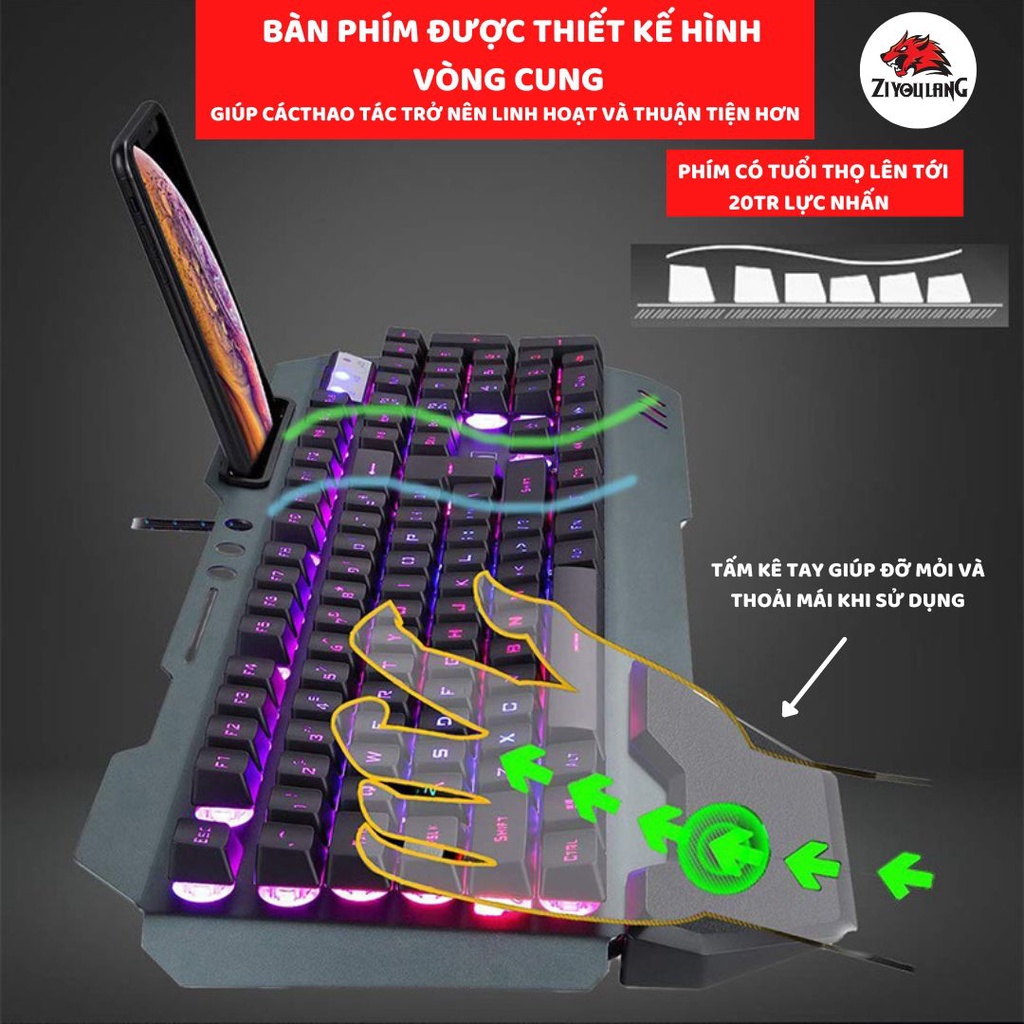 Ziyoulang K618 Computer Mechanical Keyboard Premium Edition 2025 ...